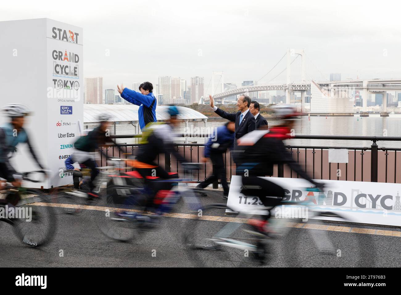 Tokyo, Japan. 23rd Nov, 2023. (L to R) Tokyo Governor Yuriko KOIKE and ...