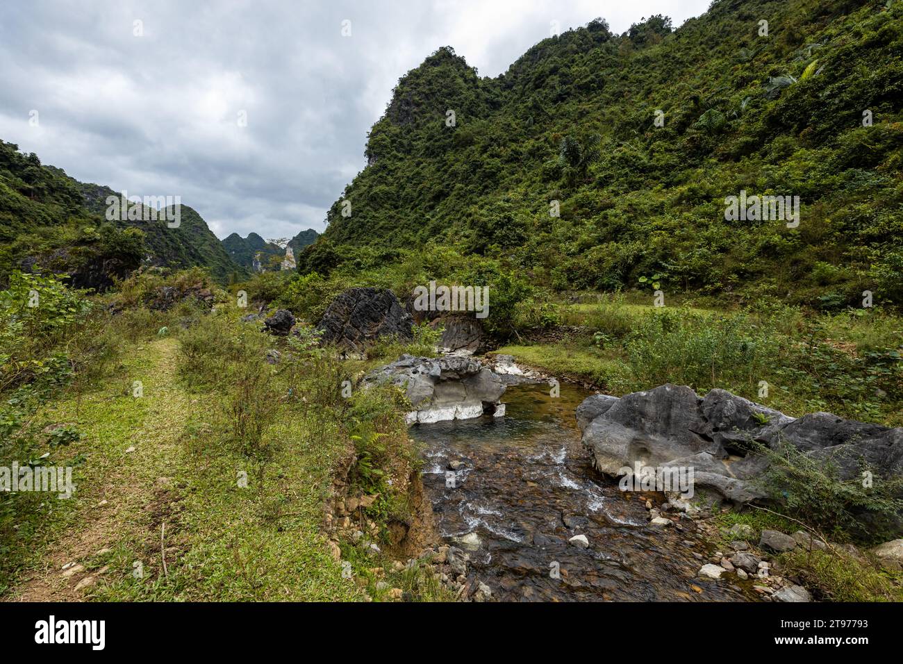 The Landscape at Ban Gioc in North Vietnam Stock Photo - Alamy