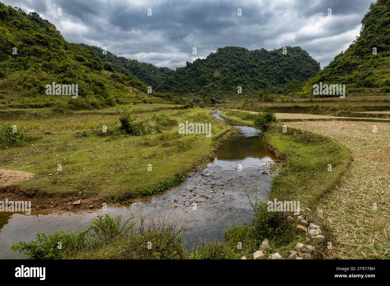 The Landscape at Ban Gioc in North Vietnam Stock Photo - Alamy