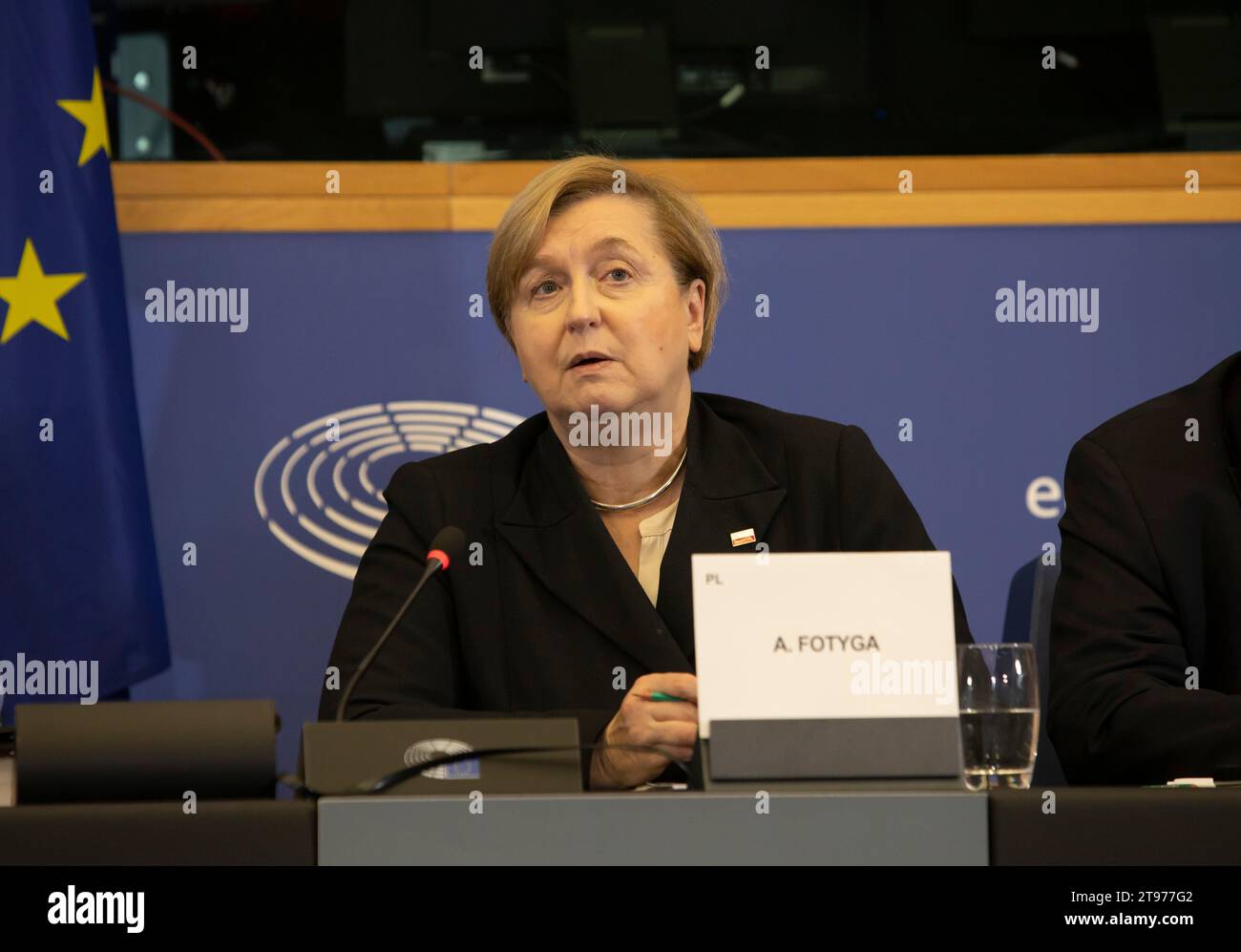 Strasbourg, France. 22nd Nov, 2023. Anna Fotyga MEP, former Foreign ...