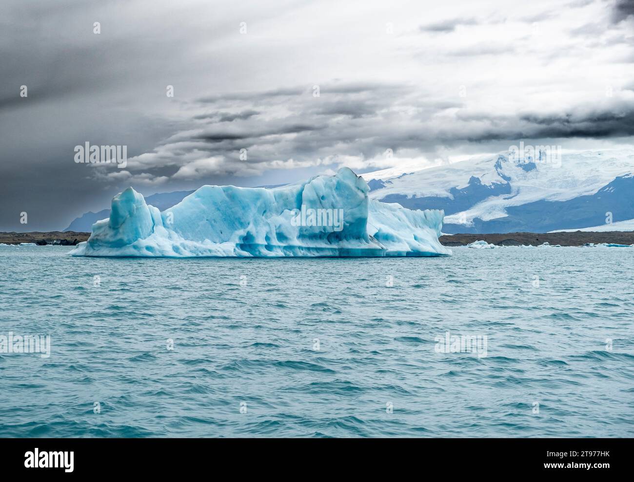 Iceberg drifting in Jokulsarlon glacier bay in Southeast Iceland ...