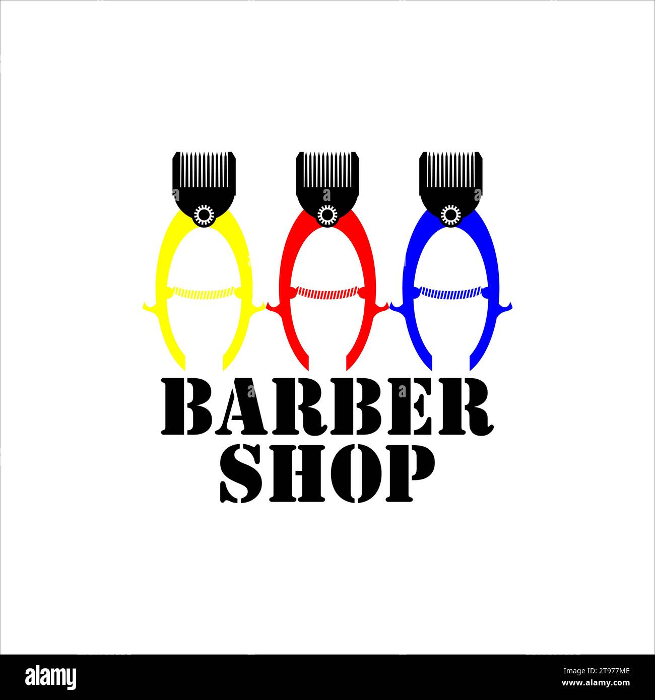 Barbershop tool on black Stock Vector Images - Alamy