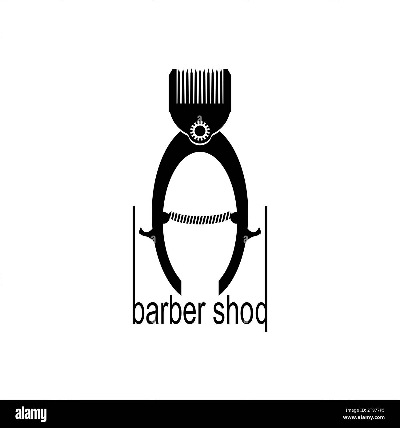 Concept hairdressing man barber Black and White Stock Photos & Images ...