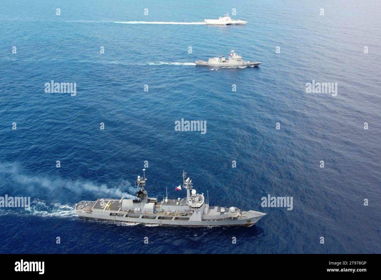 In this handout photo released by Armed Forces of the Philippines ...