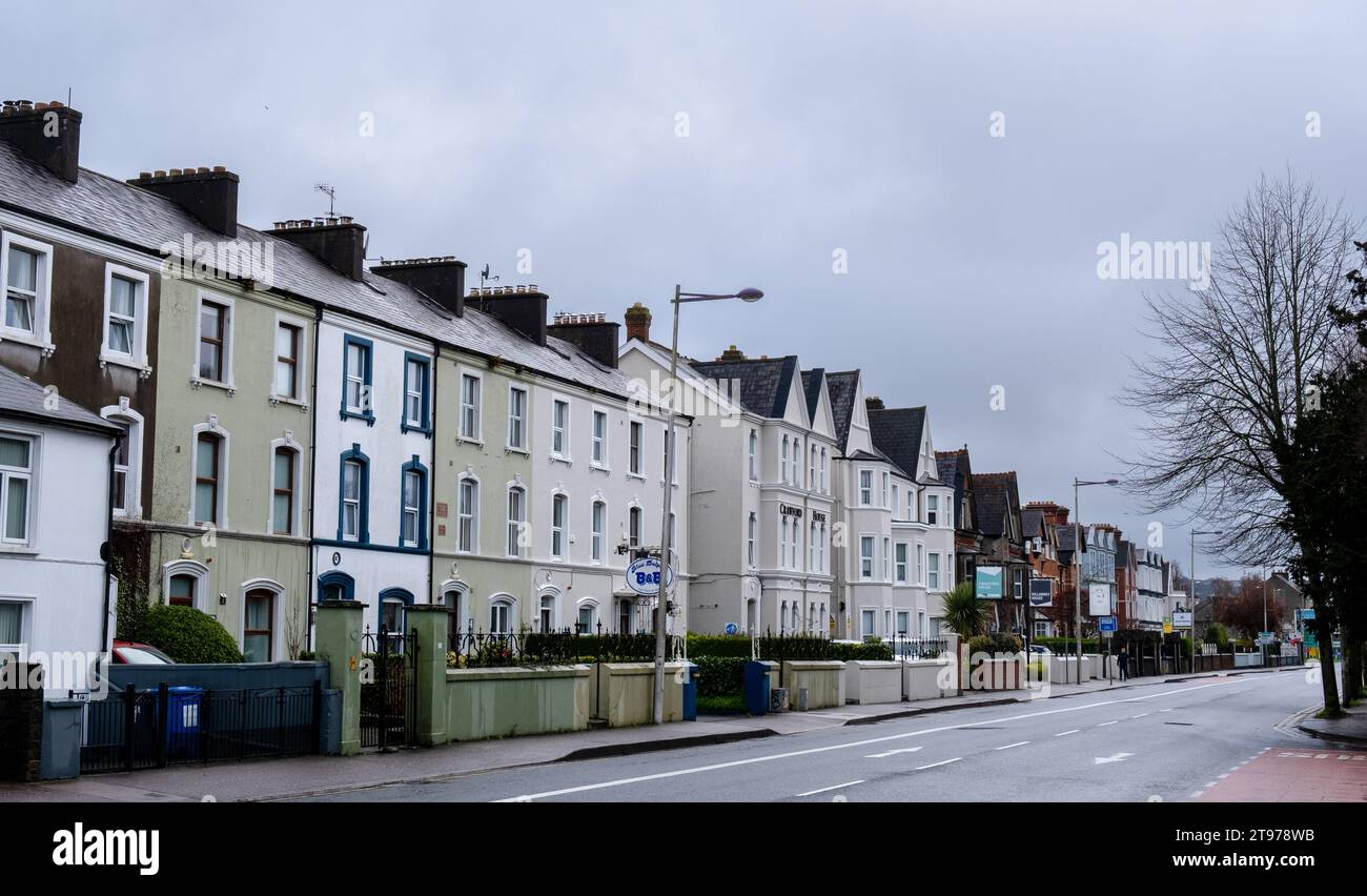 Urban cityscape with traditional irish houses. Cork city Ireland europe ...