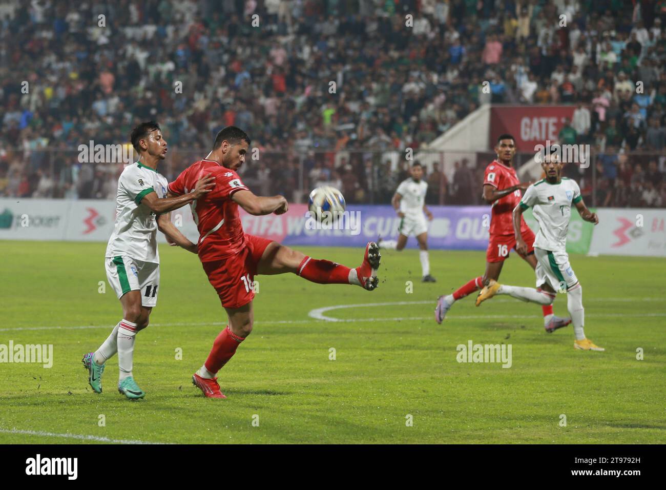 Bangladesh and Lebanon FIFA World Cup Qualifiers match at the ...