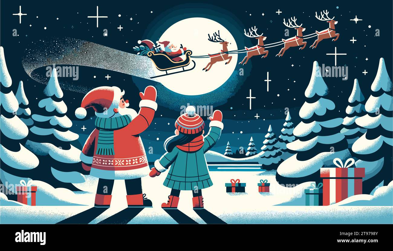 Children in warm clothes Stock Vector Images - Alamy