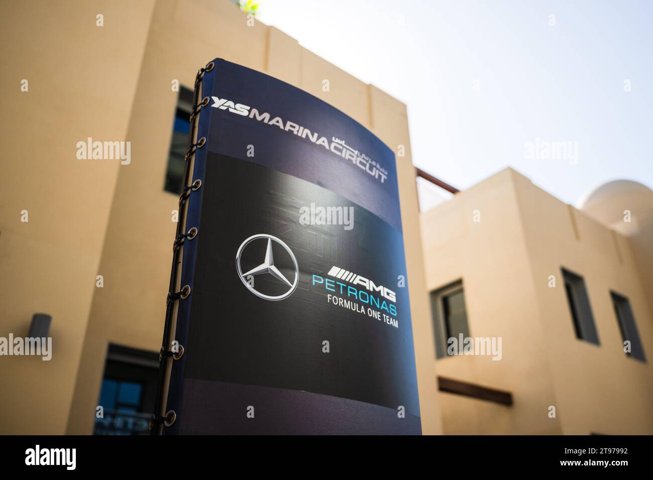 ABU DHABI,UAE. 23RD NOV 2023. MERCEDES F1 RACING TEAM. AHMAD ALSHEHAB ...