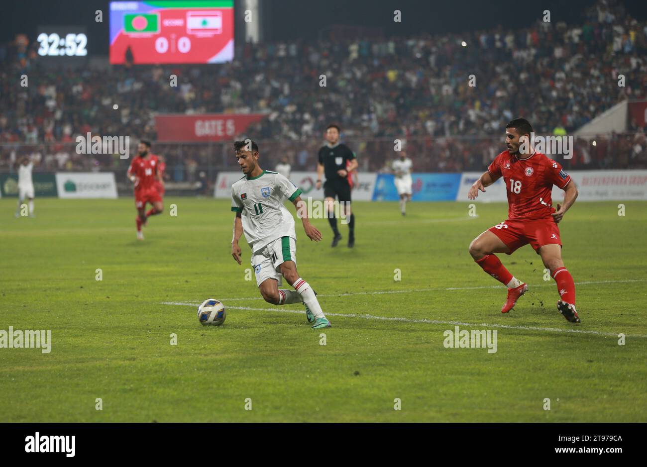 Bangladesh and Lebanon FIFA World Cup Qualifiers match at the ...