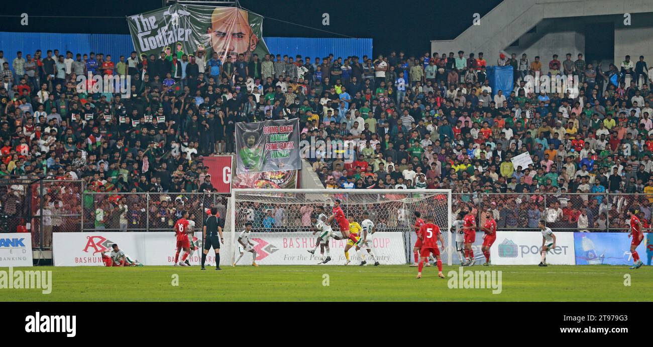Bangladesh and Lebanon FIFA World Cup Qualifiers match at the ...