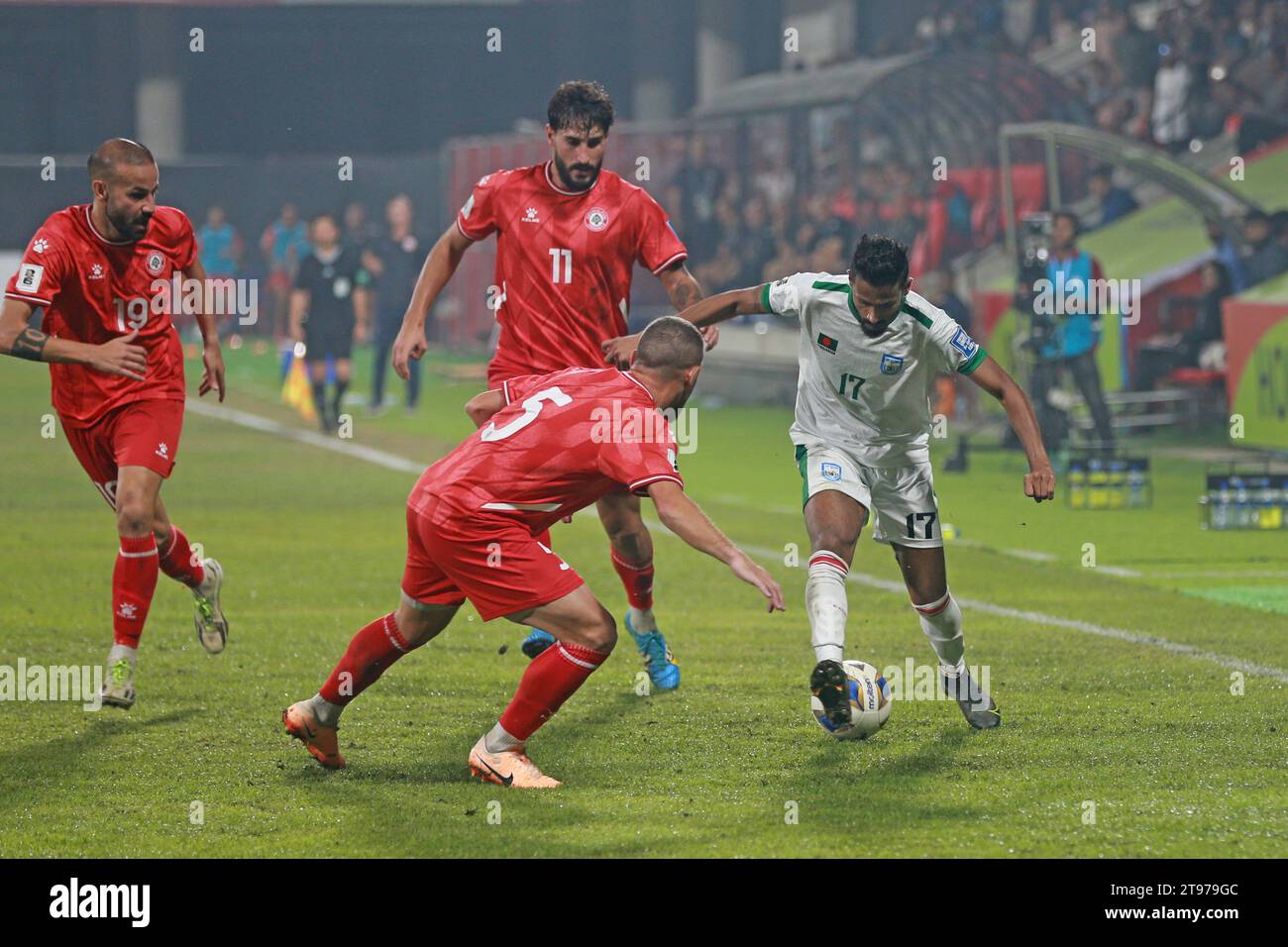 Bangladesh and Lebanon FIFA World Cup Qualifiers match at the ...