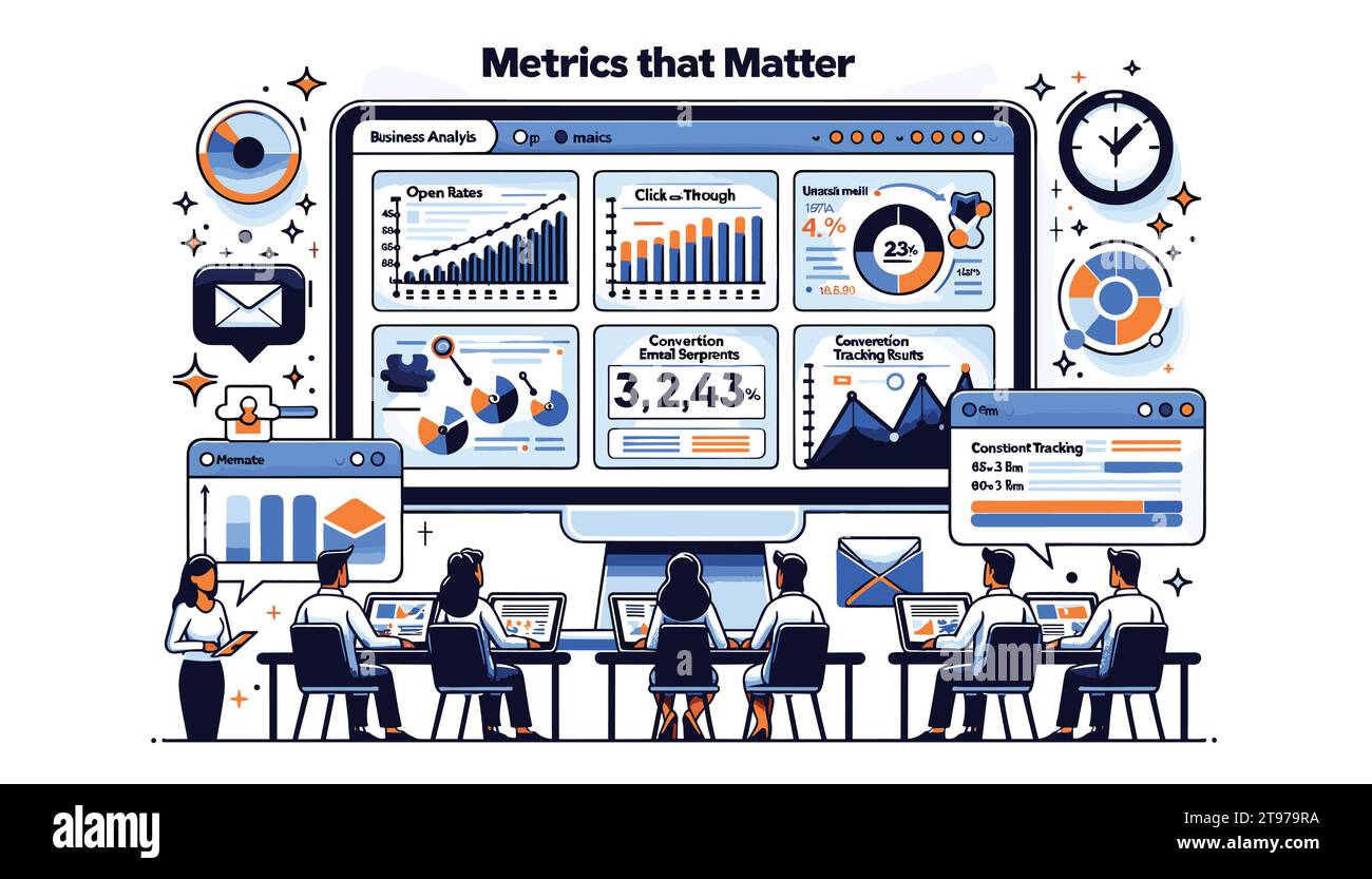 Customer success metrics Cut Out Stock Images & Pictures - Alamy