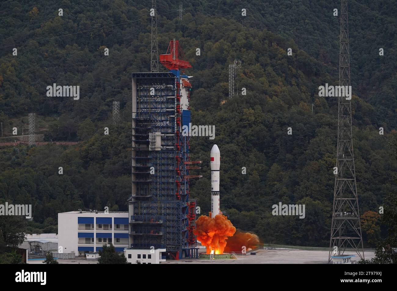 Xichang. 23rd Nov, 2023. A Long March-2D carrier rocket carrying a ...