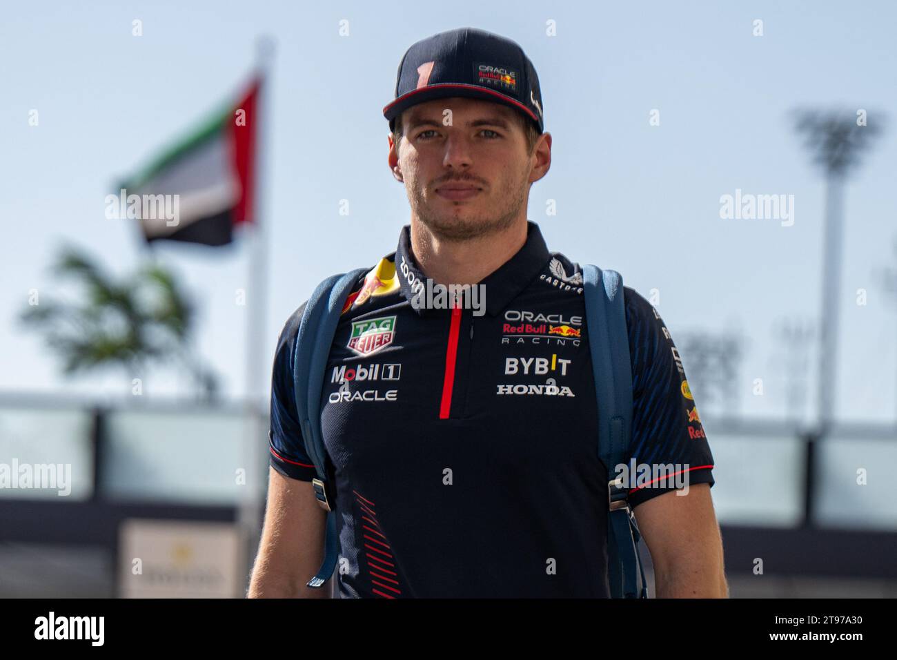 ABU DHABI,UAE. 23RD NOV 2023. MAX VERSTAPPEN (RED BULL). AHMAD ALSHEHAB ...