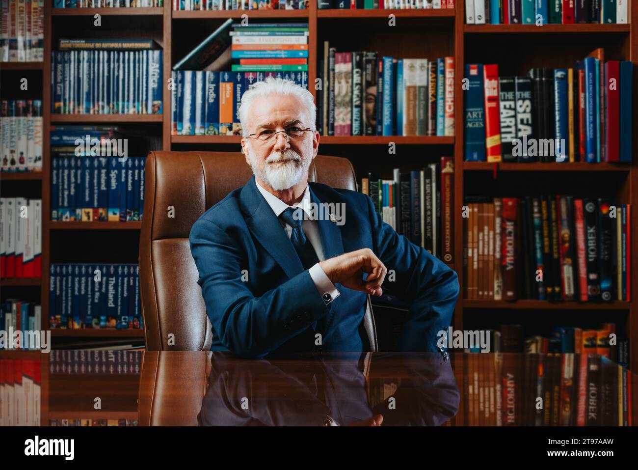 Confident successful university rector hi-res stock photography and ...