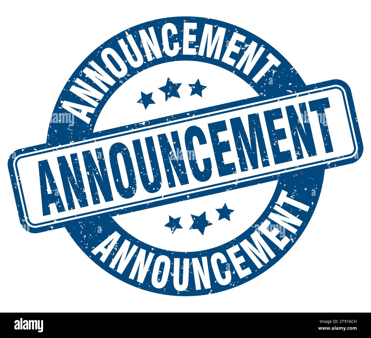 announcement stamp. announcement sign. round grunge label Stock Vector ...