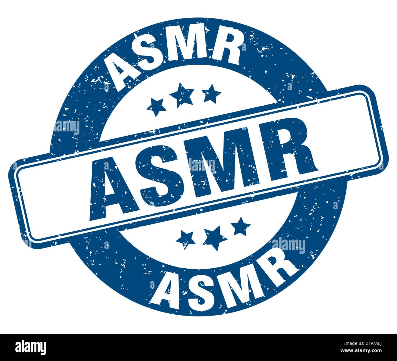asmr stamp. asmr sign. round grunge label Stock Vector Image & Art - Alamy