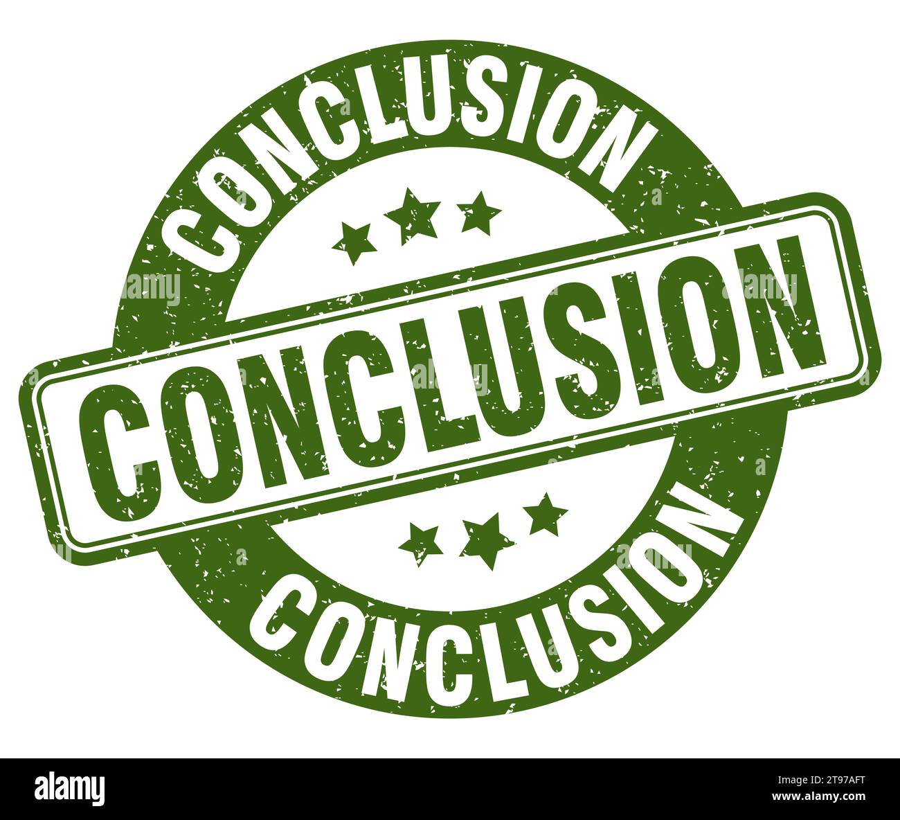 conclusion stamp. conclusion sign. round grunge label Stock Vector ...