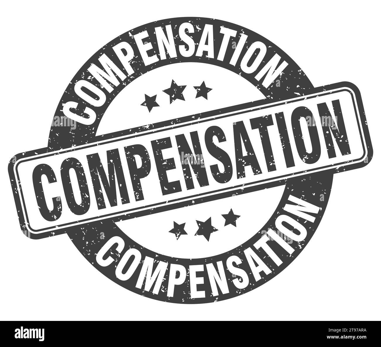 Compensation rubber stamp Black and White Stock Photos & Images - Alamy