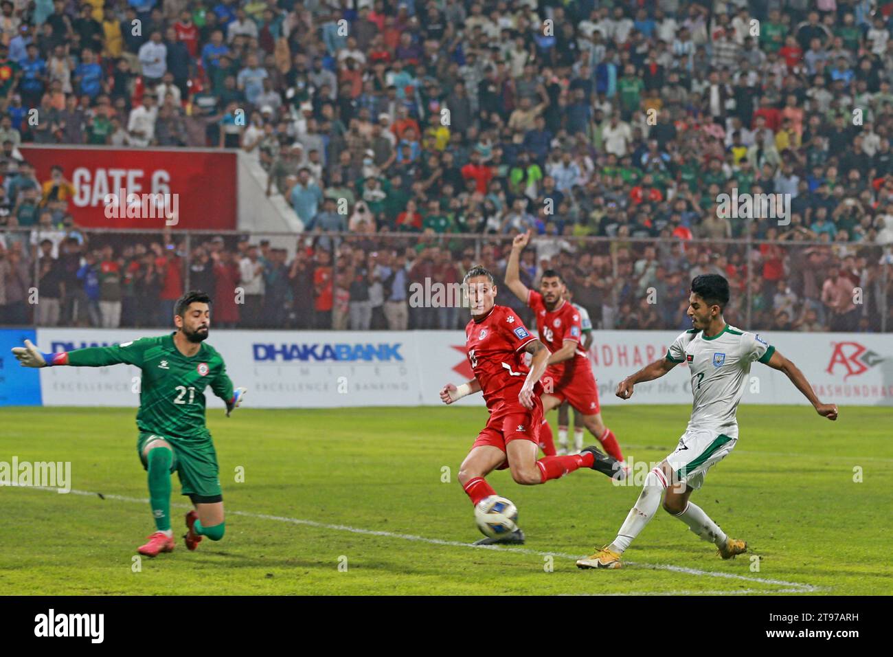Bangladesh and Lebanon FIFA World Cup Qualifiers match at the ...
