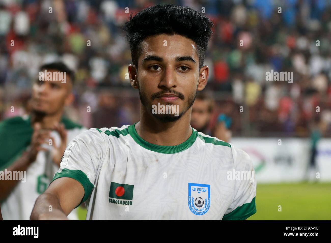 Sheikh Morsalin celebrates as his eye-catching goal helped Bangladesh ...