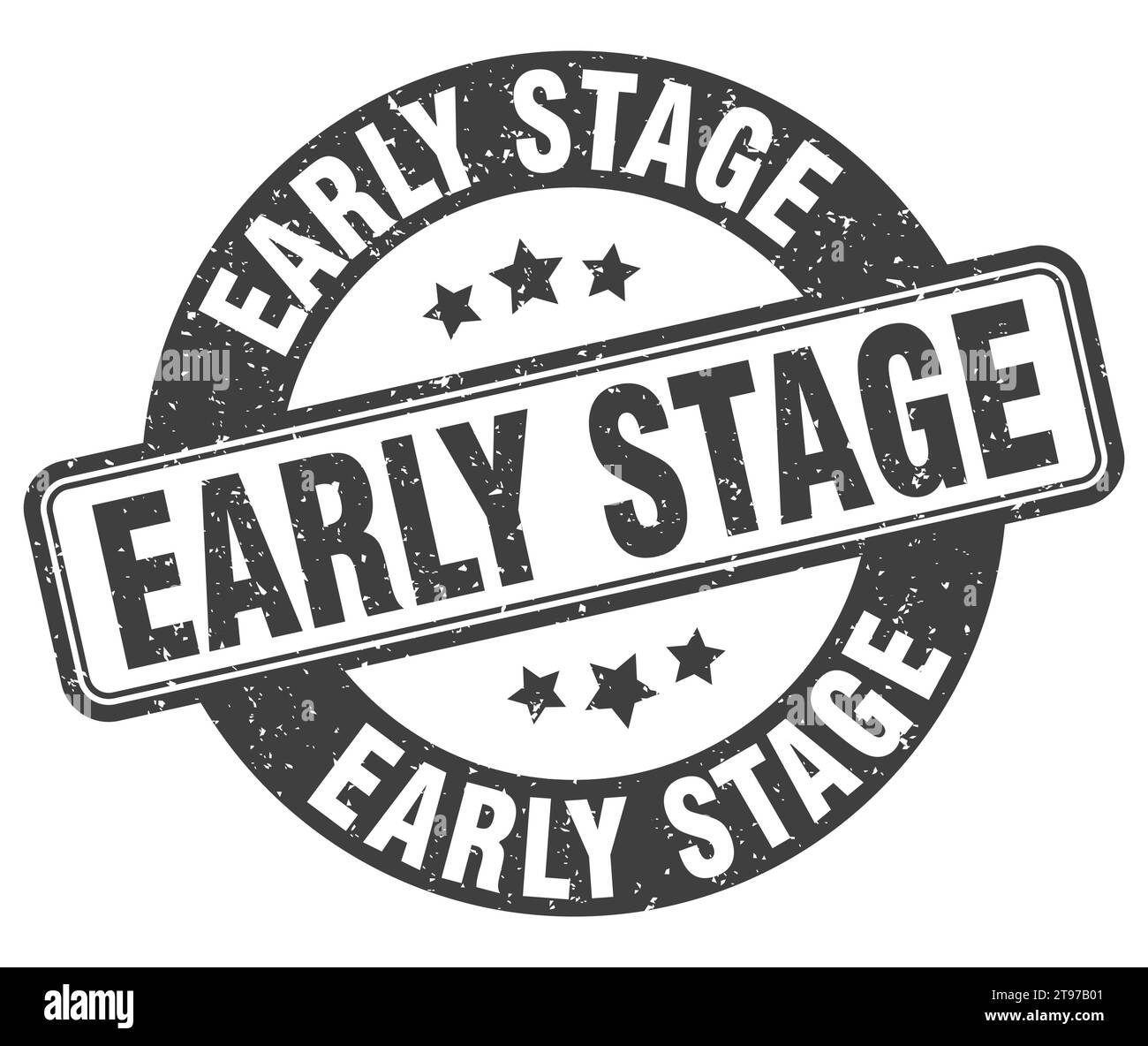 early stage stamp. early stage sign. round grunge label Stock Vector ...