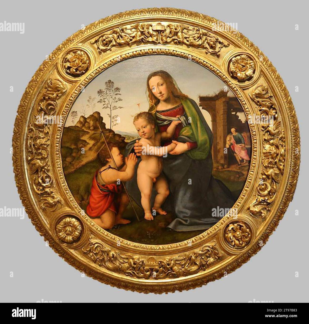 The Holy Family with the Infant St John the Baptist - by Giuliano ...