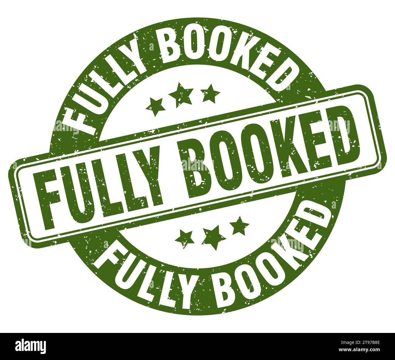 fully booked stamp. fully booked sign. round grunge label Stock Vector ...