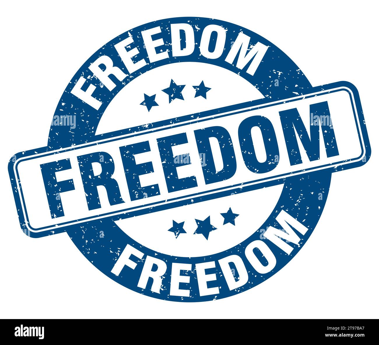 freedom stamp. freedom sign. round grunge label Stock Vector Image ...