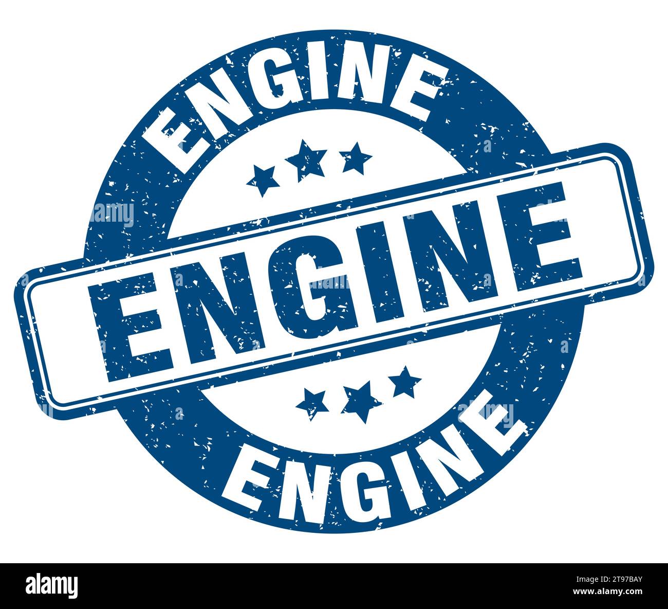 engine stamp. engine sign. round grunge label Stock Vector Image & Art ...