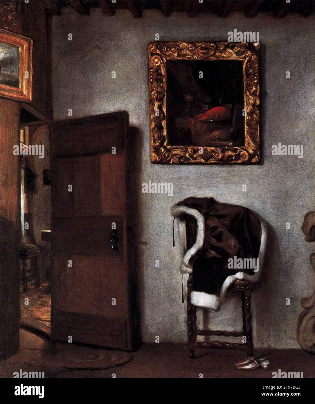 Dutch Interior c. 1660 by Hendrick Van Der Burch Stock Photo - Alamy