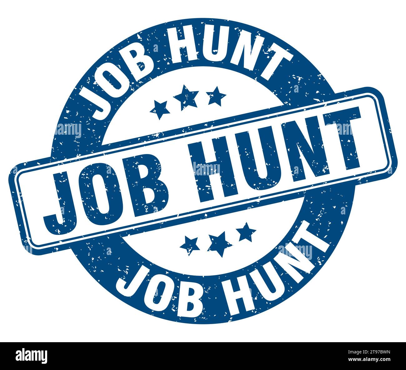 job hunt stamp. job hunt sign. round grunge label Stock Vector Image ...