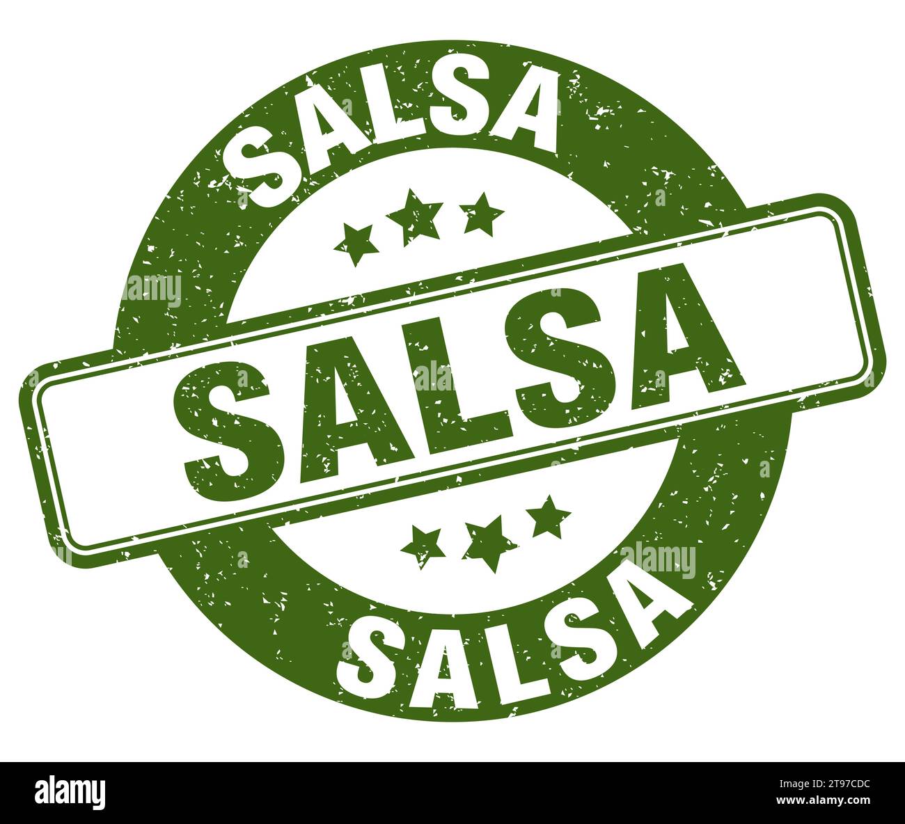 salsa stamp. salsa sign. round grunge label Stock Vector Image & Art ...