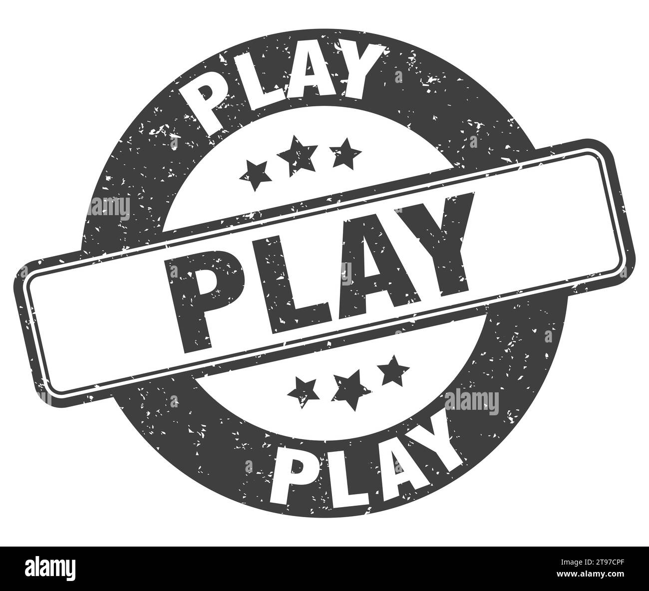 Play stamp Black and White Stock Photos & Images - Alamy