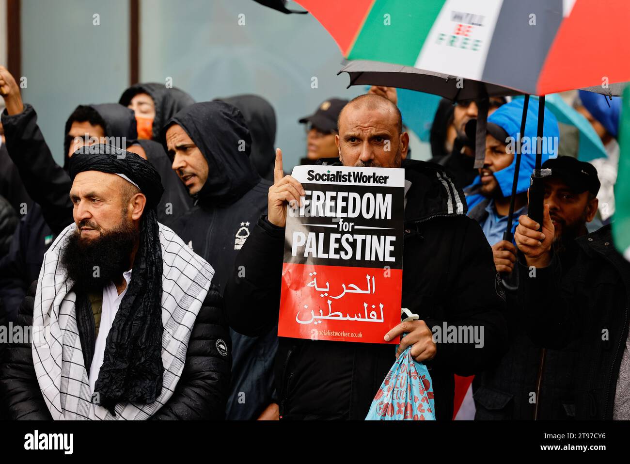 England, London, Westminster, Pro Palestine Demonstration Stock Photo ...