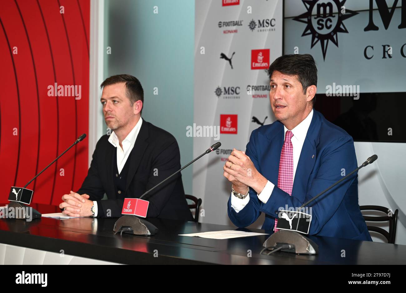 Milan, . 23rd Nov, 2023. Milan, Italy MSC Crociere and AC Milan present ...