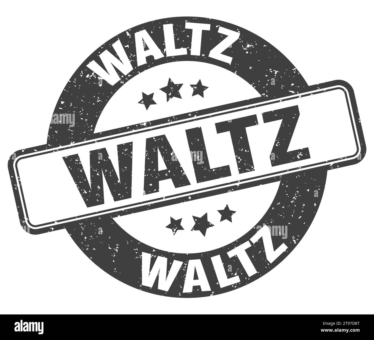 waltz stamp. waltz sign. round grunge label Stock Vector Image & Art ...