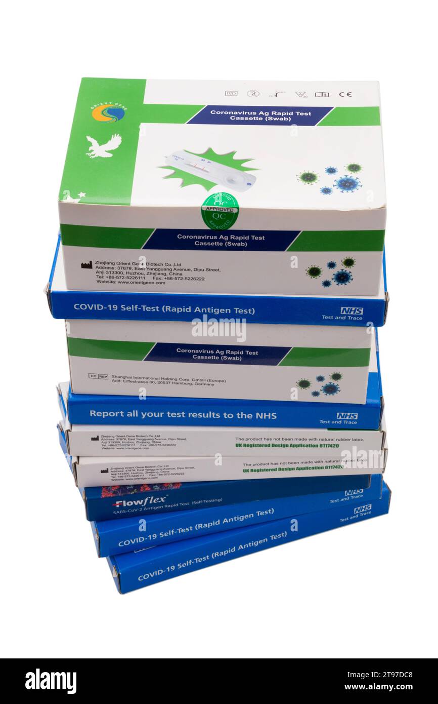 Box of lateral flow test / LFT / LFD / lateral flow device kit for ...