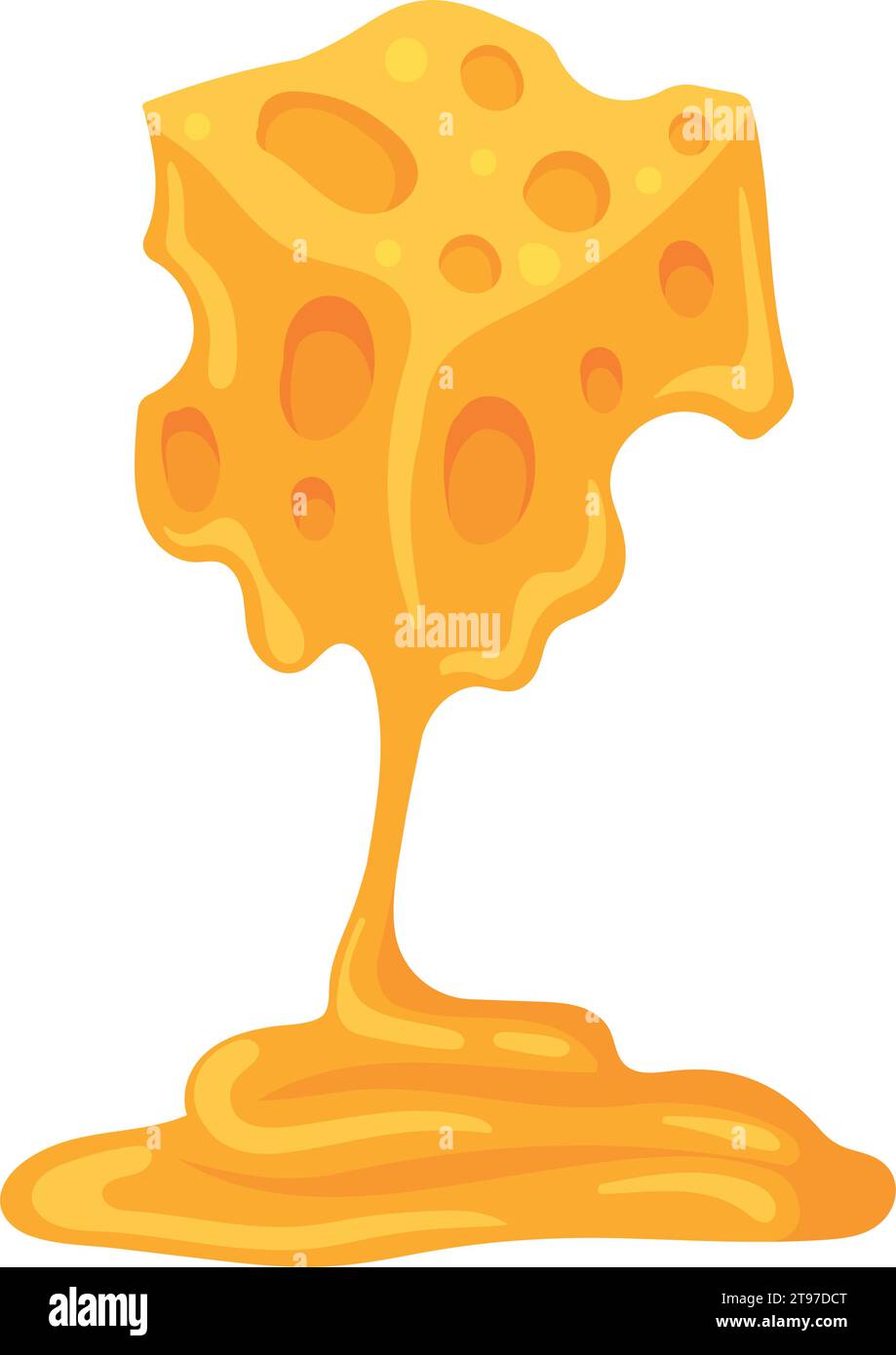 cheese sliced melted food Stock Vector Image & Art - Alamy