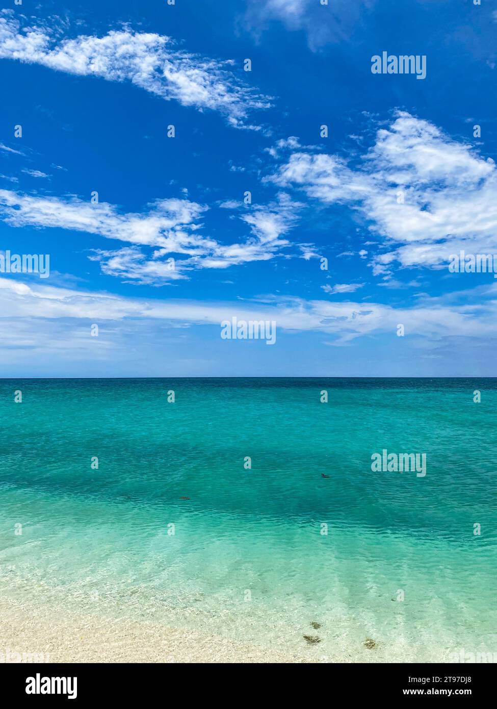 Beautiful waves over the sandbar. Camiguin Island. Philippines Stock ...