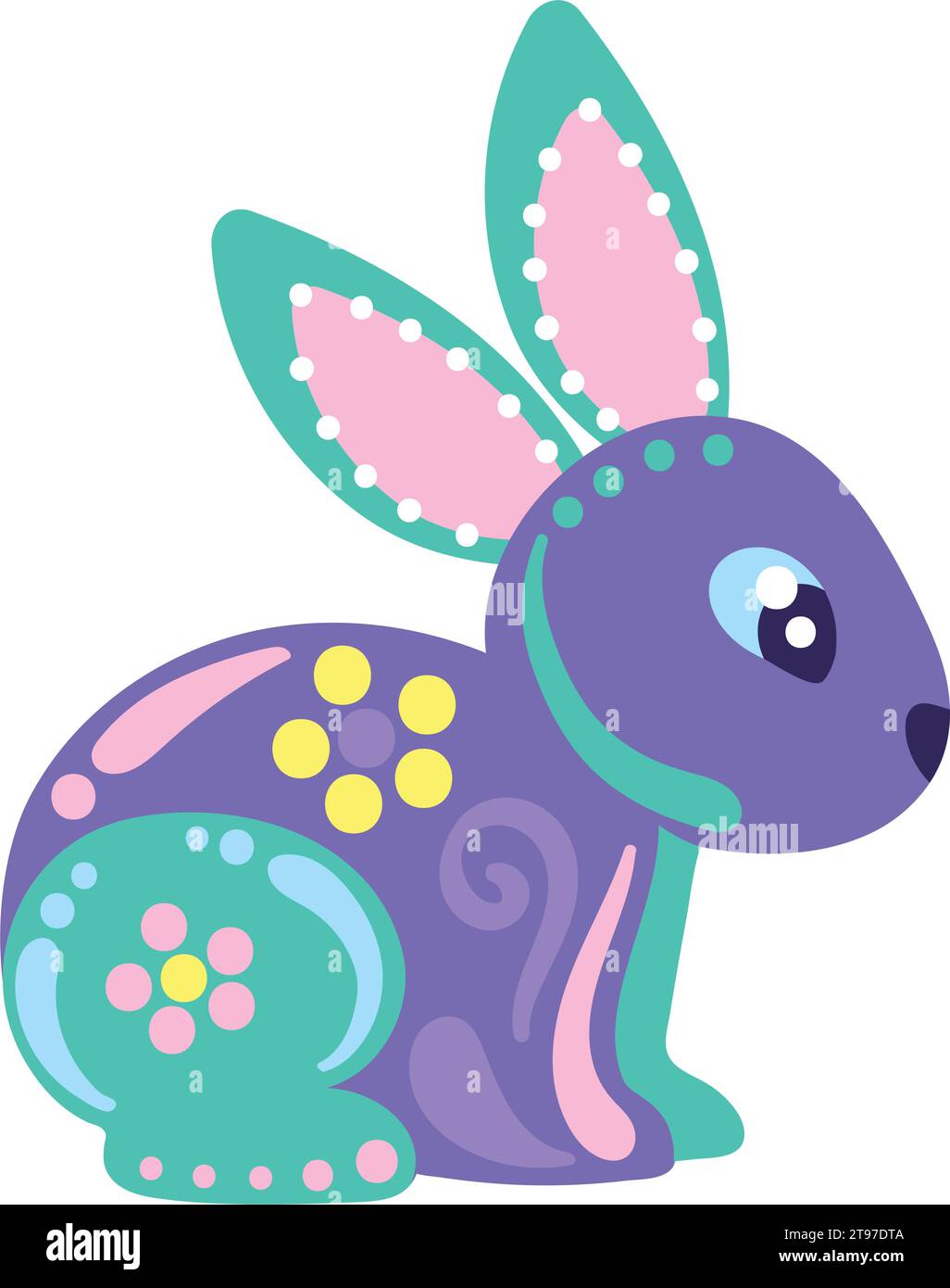 mexico alebrije rabbit Stock Vector Image & Art - Alamy