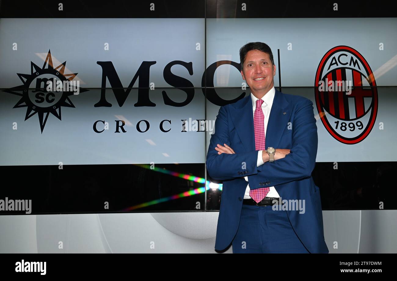 Milan, . 23rd Nov, 2023. Milan, Italy MSC Crociere and AC Milan present ...