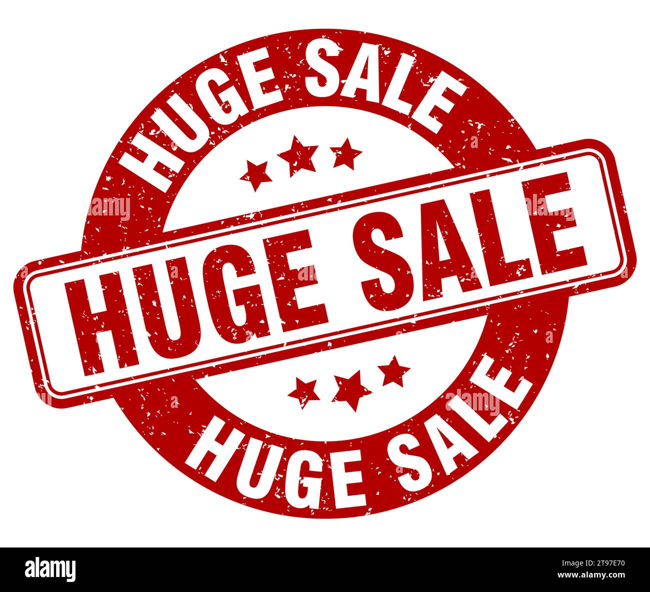 huge sale stamp. huge sale sign. round grunge label Stock Vector Image ...