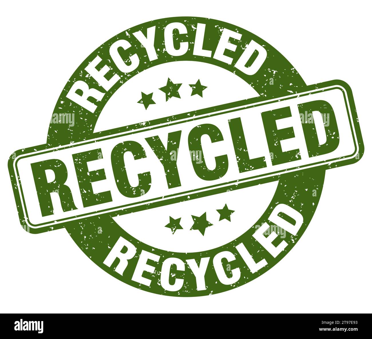 recycled stamp. recycled sign. round grunge label Stock Vector Image ...