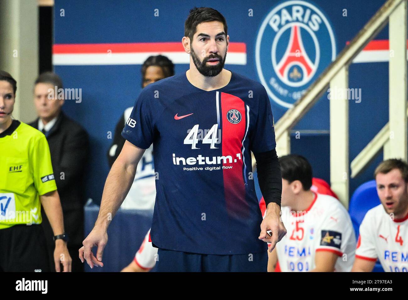 Paris, France. 22nd Nov, 2023. Nikola KARABATIC of PSG during the Machineseeker EHF Champions ...