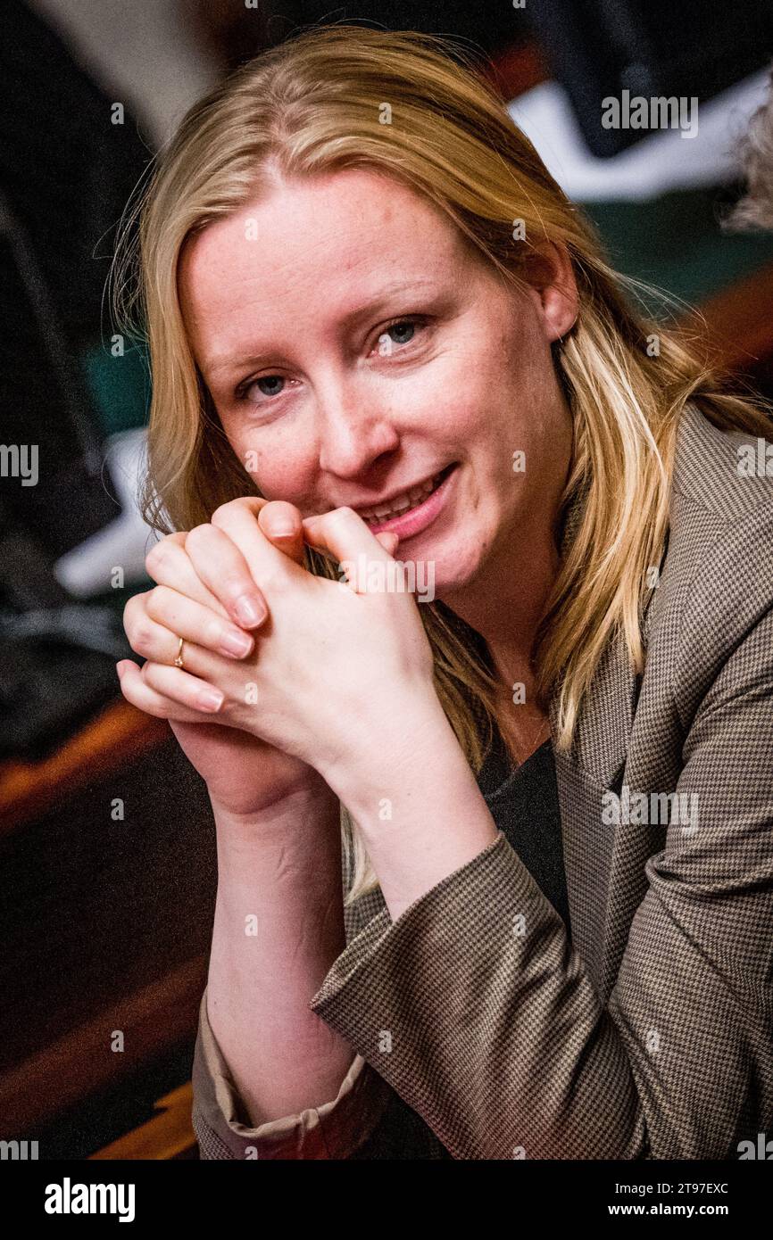 Brussels, Belgium. 23rd Nov, 2023. Vooruit's Melissa Depraetere ...