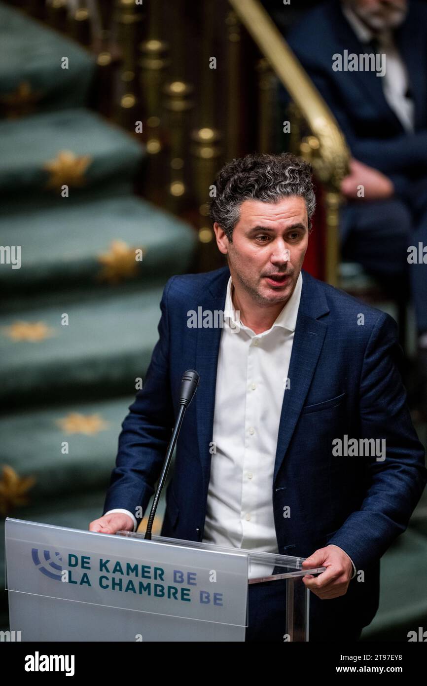 Brussels, Belgium. 23rd Nov, 2023. Vooruit's Joris Vandenbroucke ...
