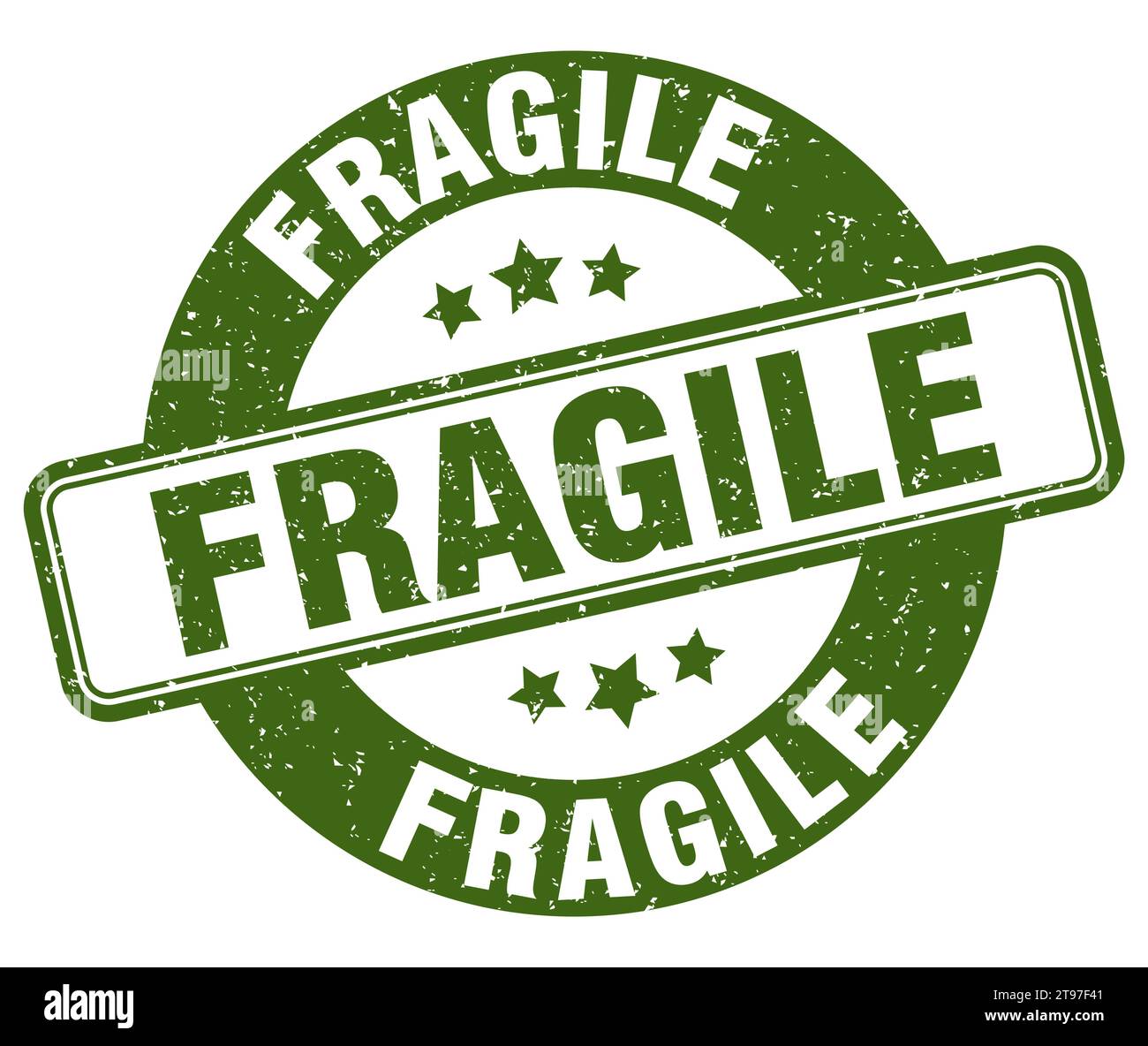 fragile stamp. fragile sign. round grunge label Stock Vector Image ...