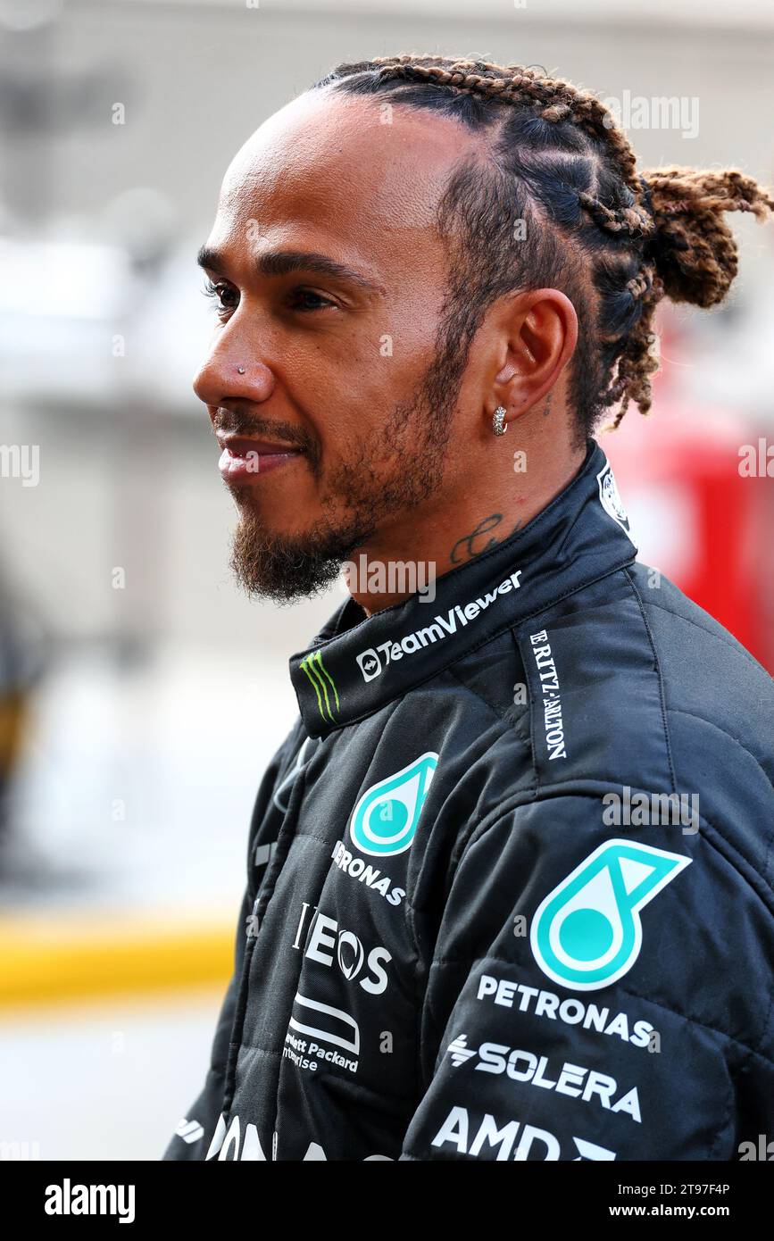 Abu Dhabi, Abu Dhabi. 23rd Nov, 2023. Lewis Hamilton (GBR) Mercedes AMG ...