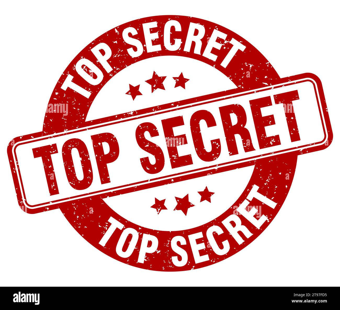 top secret stamp. top secret sign. round grunge label Stock Vector ...
